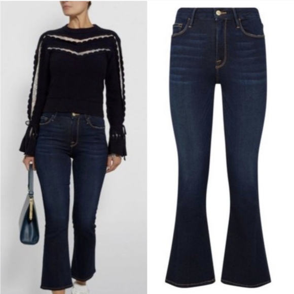 Frame Denim | Jeans | Frame Le Crop Mini Boot | Poshmark